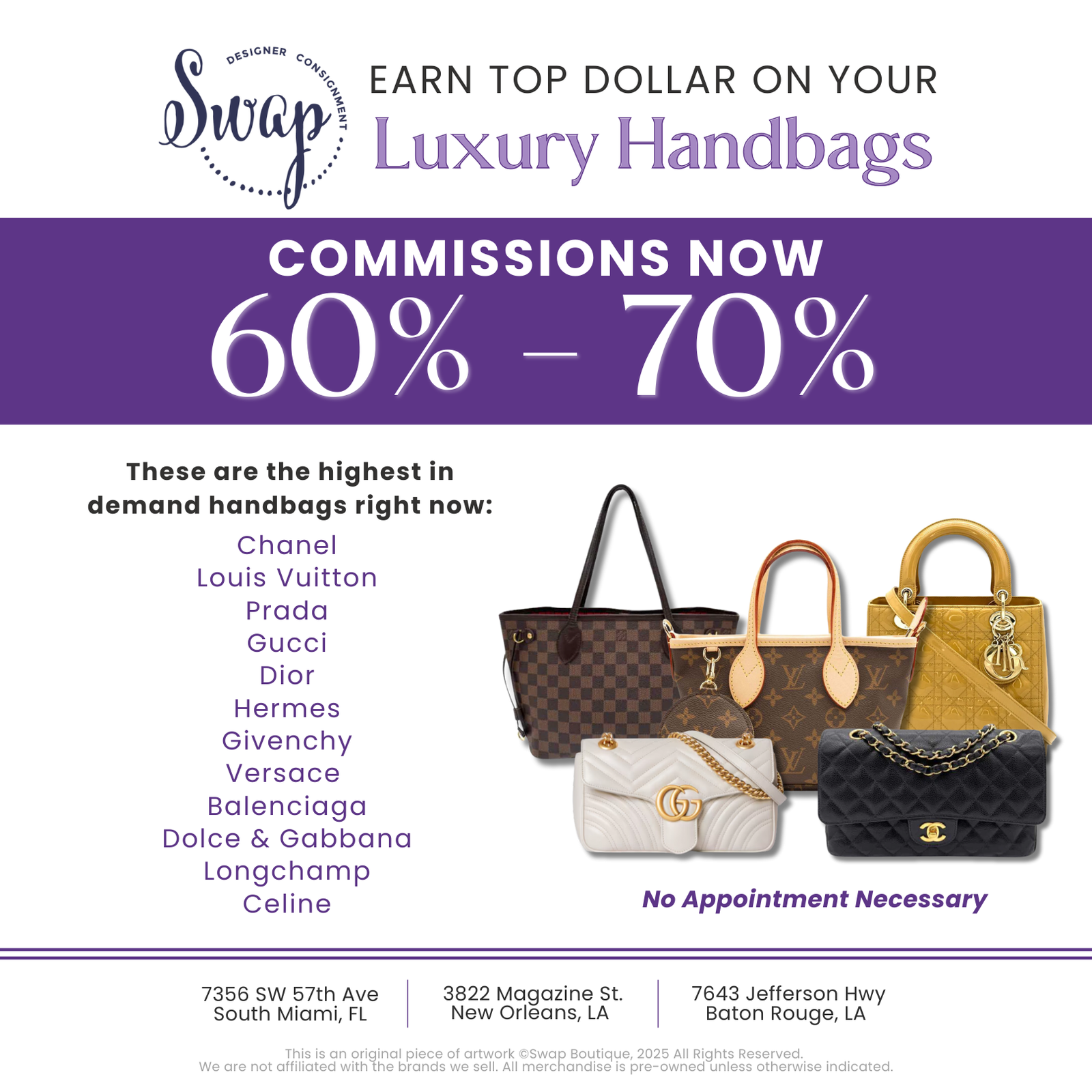 Designer Consignment | Miami | New Orleans | Baton Rouge – Swap Boutique